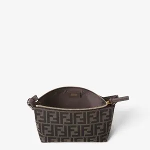 Fendi Vanity Pouch Small Ff Zucca Jacquard Fabric Mini-bag